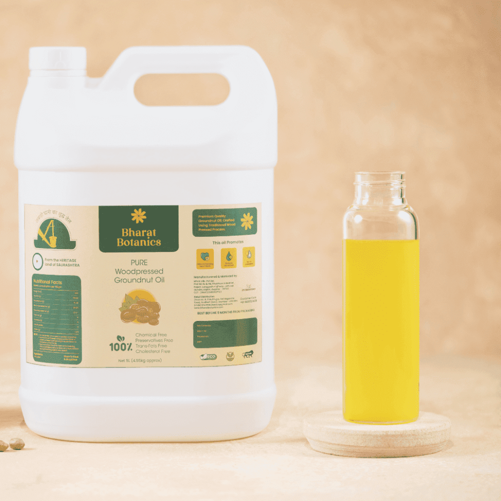 Authentic Cold Pressed Ground Nut Oil – Bharat Botanics